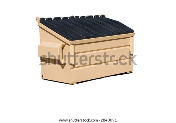2 Cubic Yard Trash Bin Isolated Stock Photo 2840091 | Shutterstock