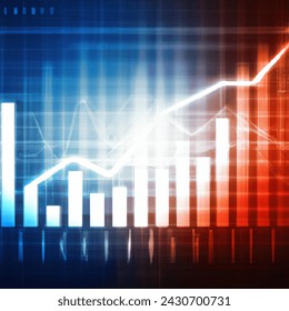 Business Chart Gold Arrow Sign On AI-generated image 2514265903 ...