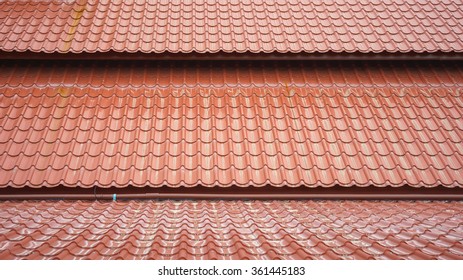 Ancient Roof Made By Roofing Tile Stock Photo (Edit Now) 727642207