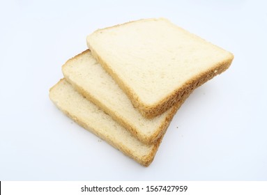 3 Slices Bread On White Background Stock Photo 1567427959 | Shutterstock