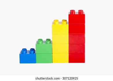 3d Chart Using Plastic Building Blocks Stock Photo 307120925 | Shutterstock