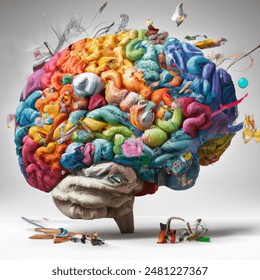 3d Creativity Brain AI-generated image 2456343793 | Shutterstock