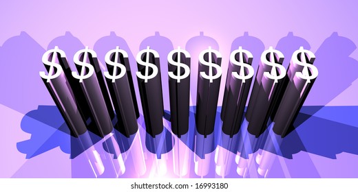 3d Dollar Mark Stock Photo 16993180 | Shutterstock