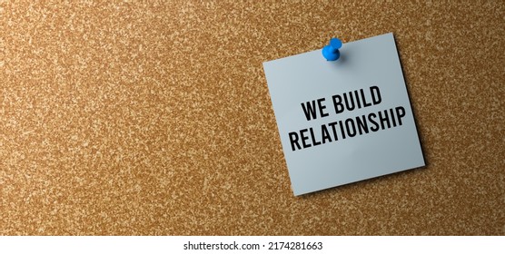 3d Illustration We Build Relationship Stock Photo 2174281663 | Shutterstock