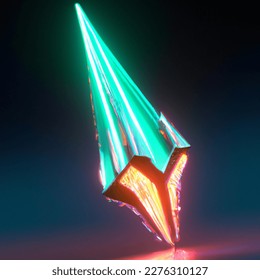 Neon 3d Image Diaethria Phlogea Fused AI-generated image 2280635273 ...