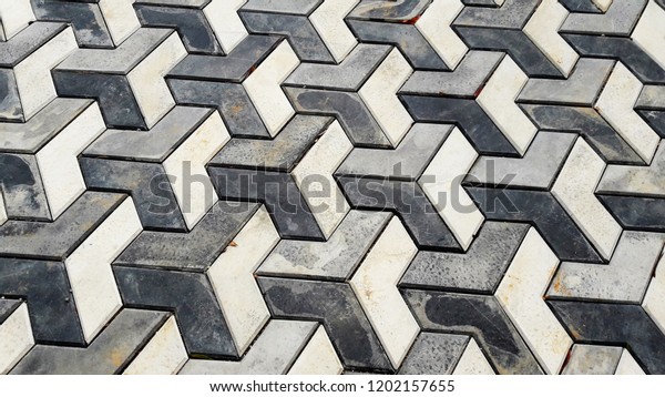 3d Interlock Paving Stock Photo (Edit Now) 1202157655