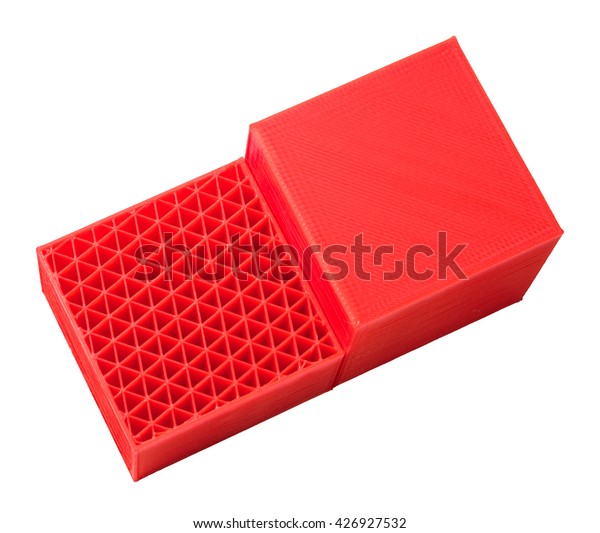 3d Printed Cube Half Cube Showing Stock Photo 426927532 | Shutterstock