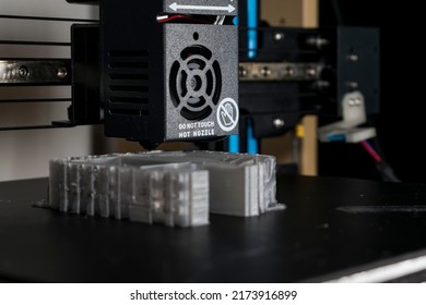 3d Printer Printing Model Gray Biodegradable Stock Photo 2173916899 ...