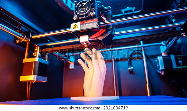 3d Printer Prints Hand 3d Printer Stock Photo 2021034719 | Shutterstock
