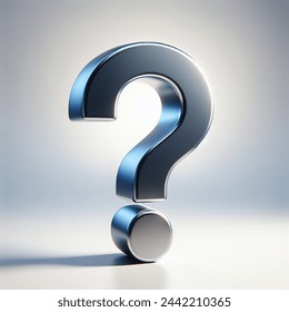 Question Mark 3d Object On Plain AI-generated image 2512544089 ...