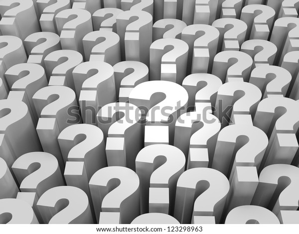 3d Render Illustration Question Mark Blocks Stock Photo (Edit Now ...