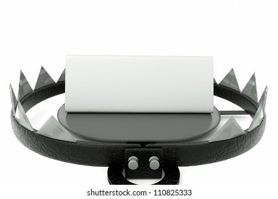 3d Render Metal Trap Empty Paper Stock Photo 110825333 | Shutterstock