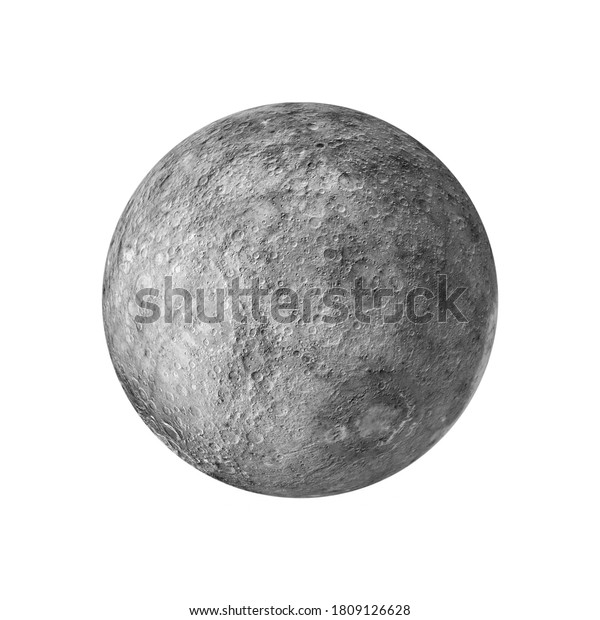 3d Render Moon Isolated On White Stock Photo 1809126628 | Shutterstock