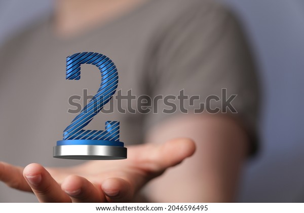 3d Rendering Digital Number 2 On Stock Photo 2046596495 | Shutterstock