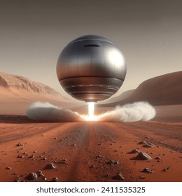 3d Rendering Frontal View Smooth Spheric AI-generated image 2411461849 ...