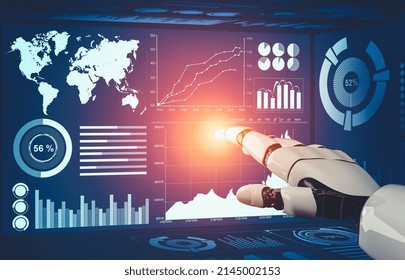 3d Rendering Futuristic Droid Robot Technology Stock Photo 2145002153 ...