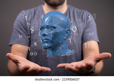 3d Rendering Human Brain Head Floating Stock Photo 2159006037 ...