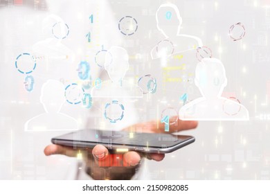 3d Rendering Human Icons Binary Codes Stock Photo 2150982085 | Shutterstock