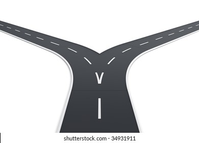 Split Road Images, Stock Photos & Vectors | Shutterstock