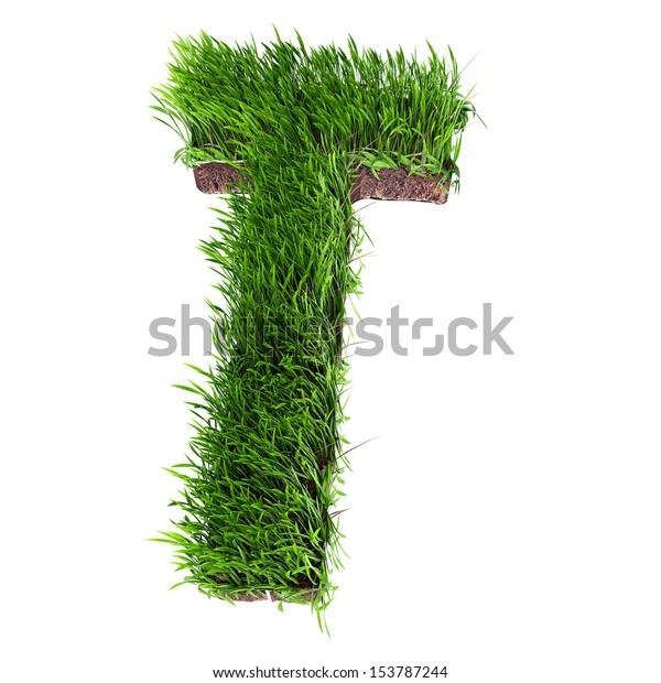 3d Rendering Upper Case T Grass Stock Photo 153787244 | Shutterstock