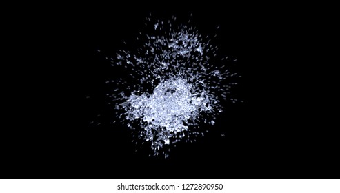 3d Rendering Water Splash Explode Center Stock Photo 1272890950 ...