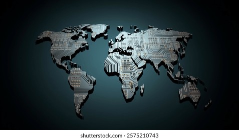 3d Rendering World Map Integrated Into AI-generated image 2575210923 ...