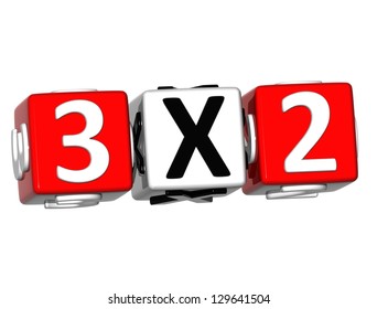 3d Three One Button Click Here Stock Photo (Edit Now) 129641474