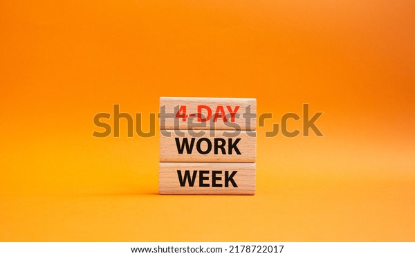 4day Work Week Symbol Concept Words Stock Photo 2178722017 | Shutterstock