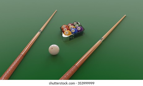 8balls Pool Setup Perspective View Stock Photo 354000005 | Shutterstock