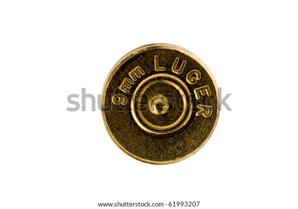 9mm Shell Casing Bottom Against Gradient Stock Photo (Edit Now) 61993207