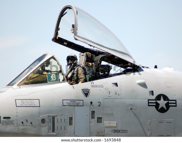 A10 Warthog Pilot Stock Photo (Edit Now) 1693848