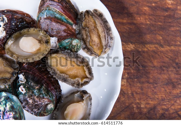 Abalone Meat Abalone Shells Stock Photo 614511776 | Shutterstock