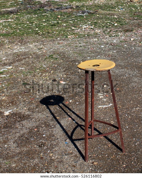 Abandoned Old Stool Stock Photo 526116802 | Shutterstock
