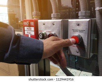 Abort Push Button Co2 Suppression System Stock Photo (Edit Now) 1129441916