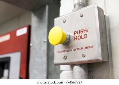 Abort Push Button Gas Suppression System Stock Photo 774567727 ...
