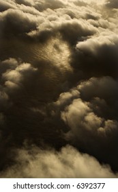 Above Clouds View Looking Down Through Stock Photo 6392377 | Shutterstock