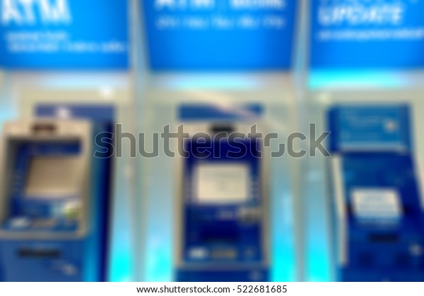 Abstract Blur Background Atm Machine Public Stock Photo 522681685 ...
