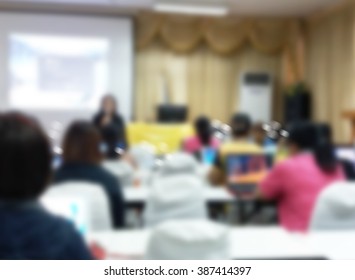Abstract Blurred Background Computer Training Computer Stock Photo ...