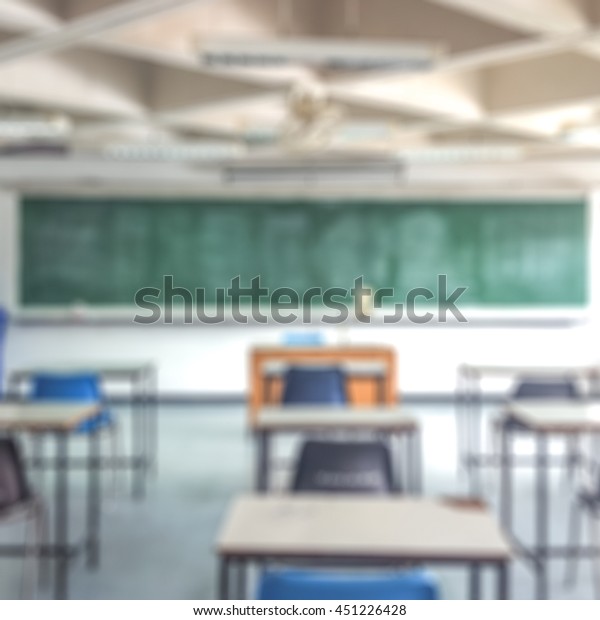 Abstract Blurred Background Image Empty Classroom Stock Photo (Edit Now ...