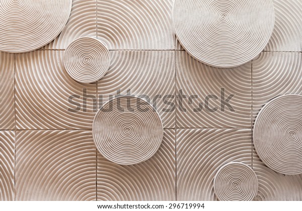 abstract circle shape of stone texture background