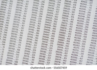 Abstract Columns Random Numbers Stock Photo 556507459 | Shutterstock