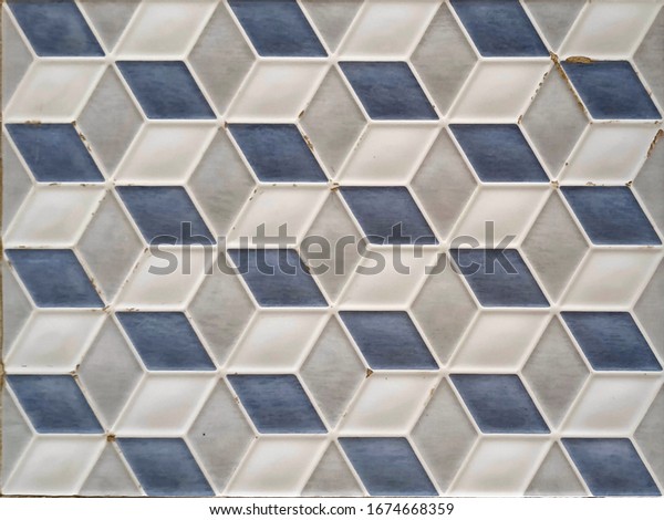 Abstract Cubicle Pattern Decorative Ceramic Wall Stock Photo 1674668359 ...