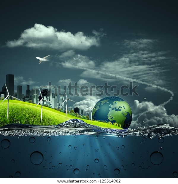 Abstract Ecosystem Backgrounds Your Design Stock Photo 125514902 ...