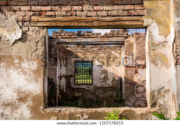 Abstract Frames Windows Interior Ruins Abandoned Stock Photo 1107178253 ...