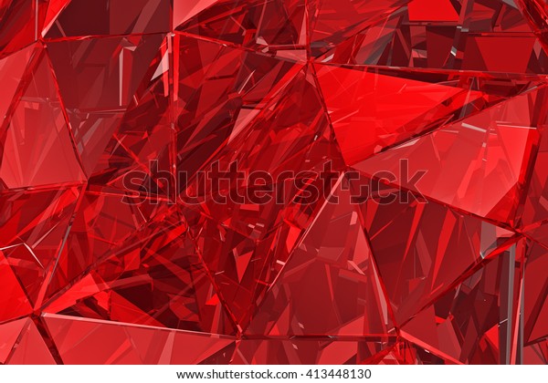 Abstract Glass Background 3d Render Polygonal Stock Photo 413448130 ...