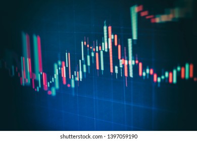 Abstract Glowing Forex Chart Interface Wallpaper Stock Photo 1397059190 ...
