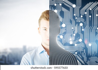 457 Half man robot Images, Stock Photos & Vectors | Shutterstock