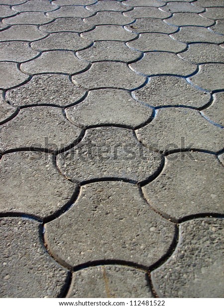 Abstract Hexagonal Road Pavement Background Texture Stock Photo ...