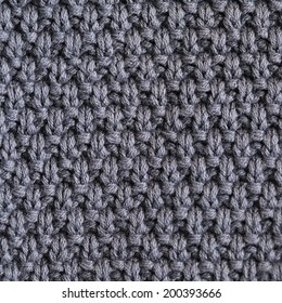 Abstract Knitted Grey Pattern Texture Background Stock Photo 200393666 ...