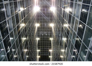Abstract Looking Vertical Construction Horizontal Light Stock Photo ...